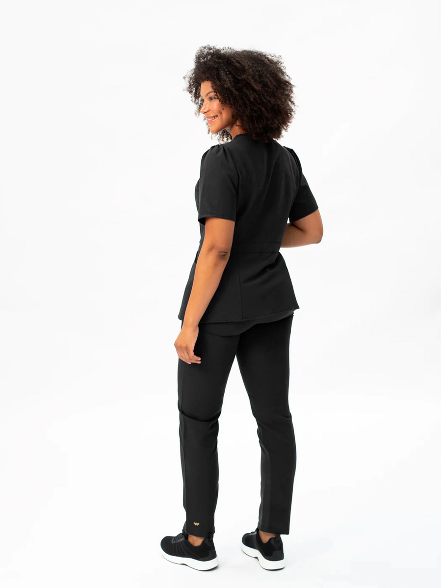 CATHINKA UNIFORM TROUSERS Pure Black – WORKIS